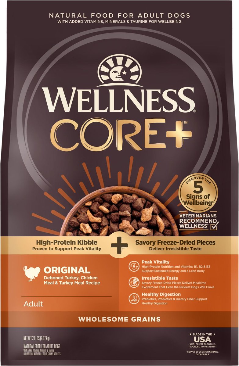 WELLNESS CORE RawRev Wholesome Grains Original Recipe High Protein Dry ...