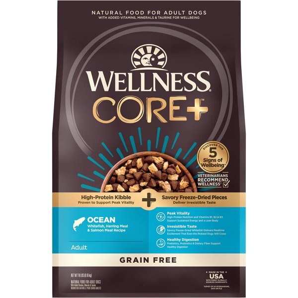 WELLNESS CORE RawRev High Protein Grain-Free Ocean Whitefish, Herring ...