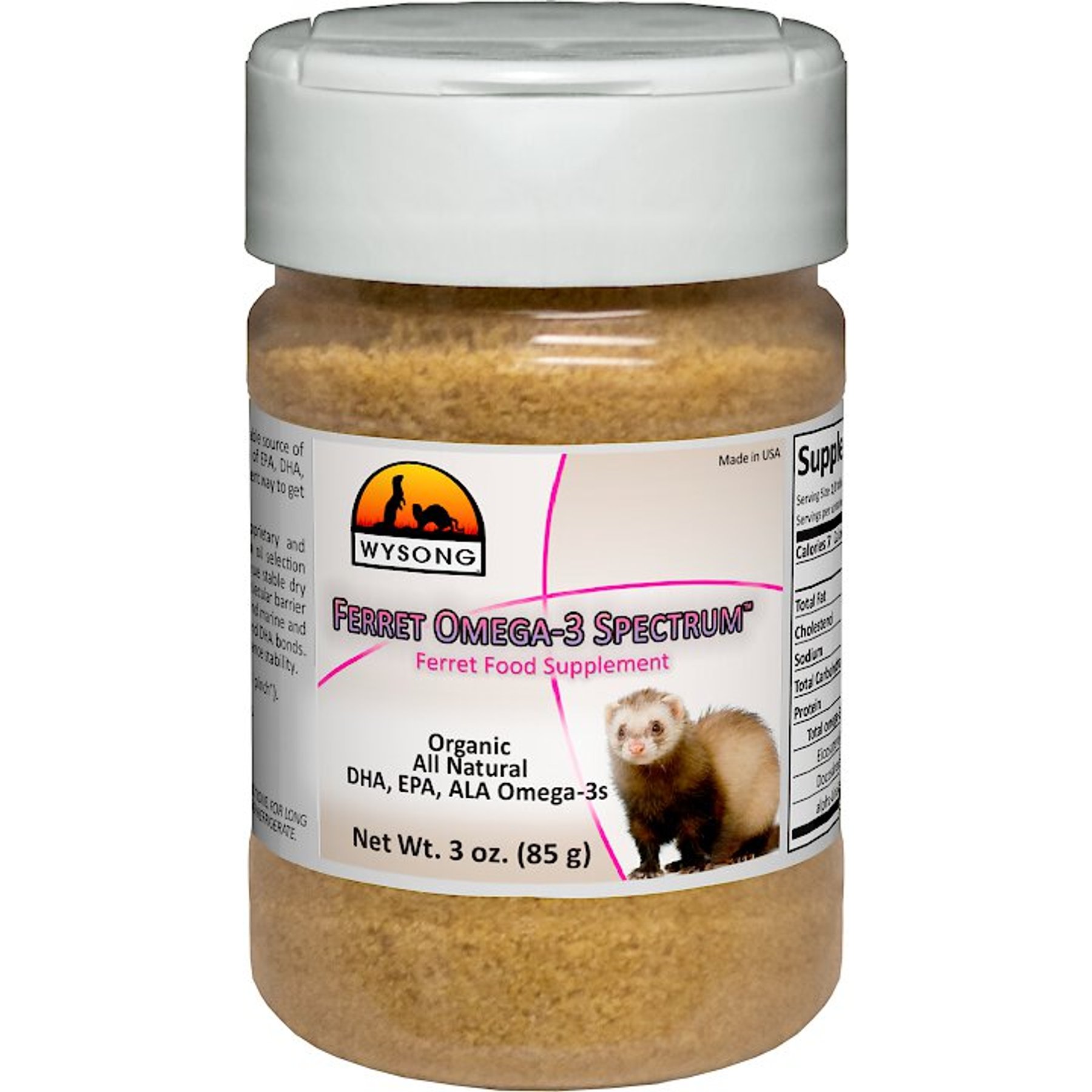 WYSONG Ferret Omega-3 Spectrum Ferret Food Supplement, 3-fl oz bottle ...