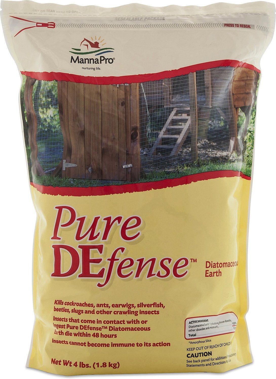 MANNA PRO Pure Defense Diatamaceous Earth Insect Control, 4-lb bag ...