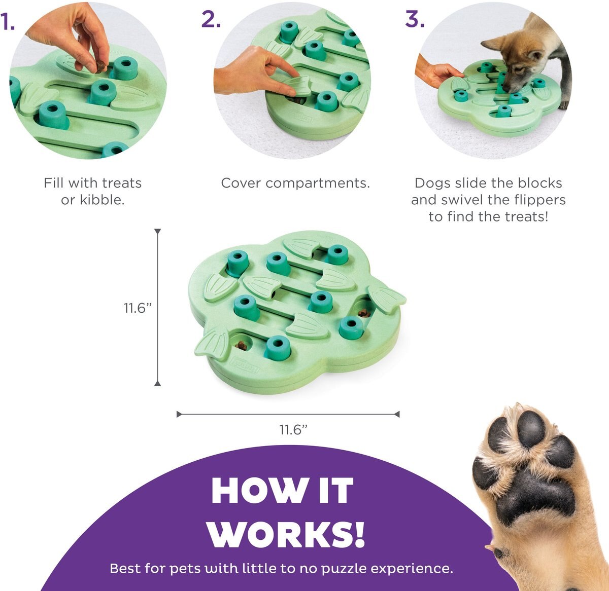 NINA OTTOSSON BY OUTWARD HOUND Dog Hide N Slide Dog Toy, Green - Chewy.com