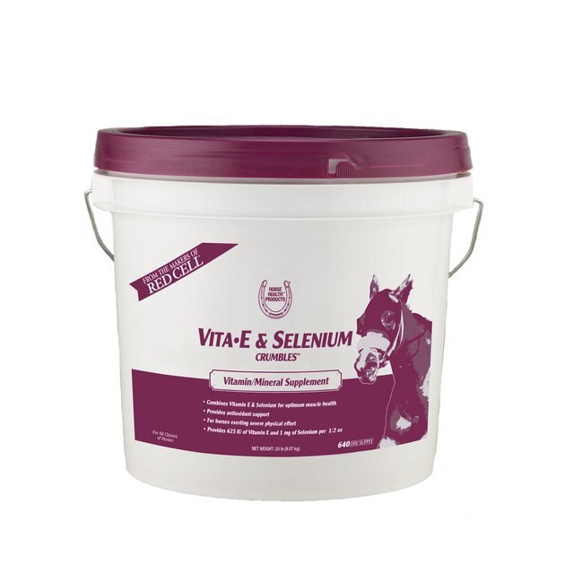 HORSE HEALTH PRODUCTS Vita-E & Selenium Crumbles Horse Supplement, 20 ...