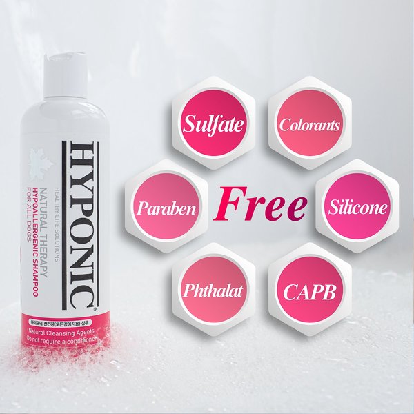 HYPONIC Natural Therapy Hypoallergenic Volumizing Dog Shampoo, 50.7-fl ...