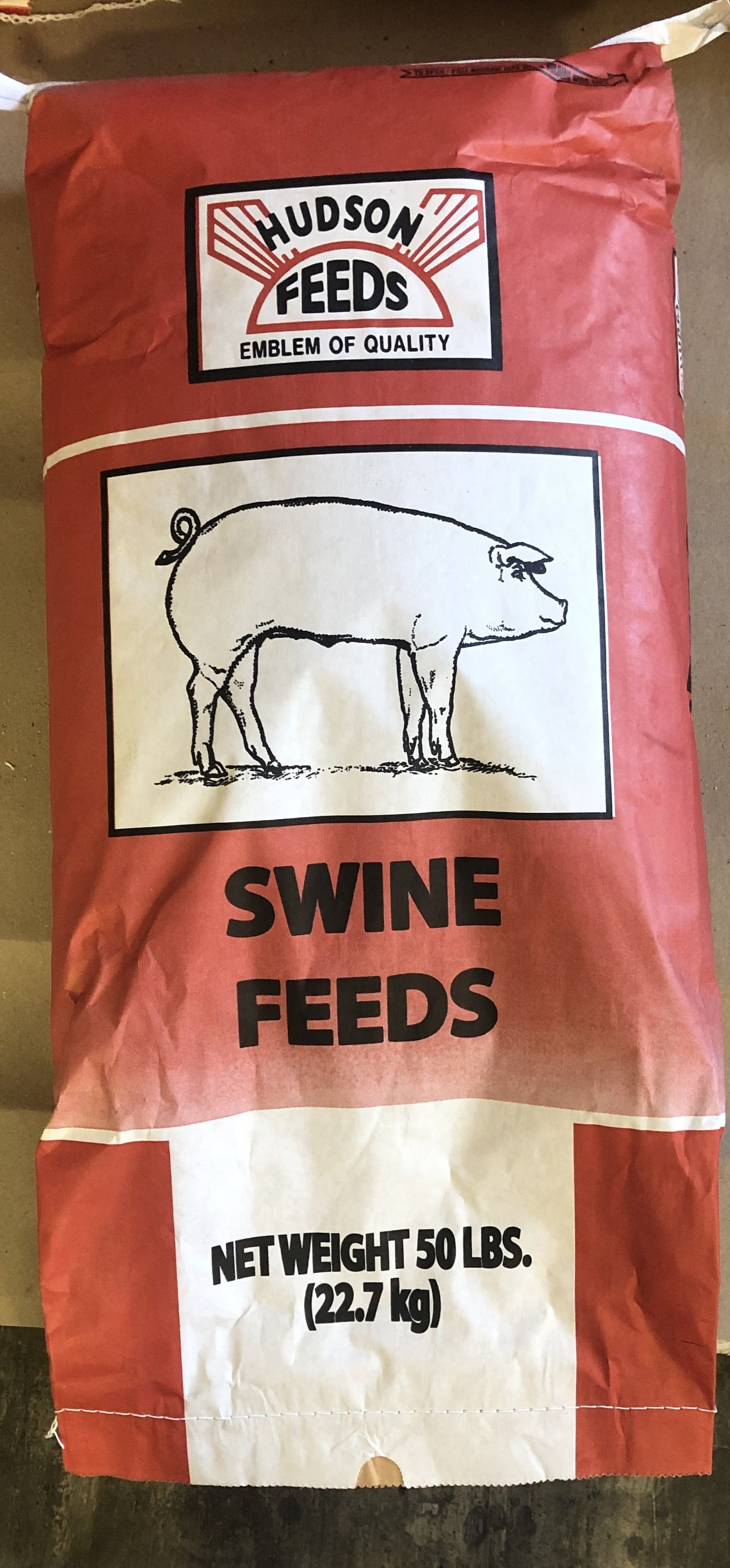 HUDSON FEEDS Swine Feeds Supreme Grower Complete Pig Food, 50-lb bag ...
