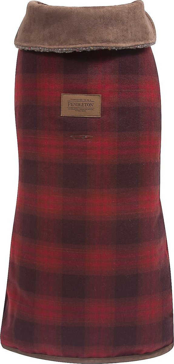 Discontinued - PENDLETON Dog Coat, Red Ombre, Medium - Chewy.com