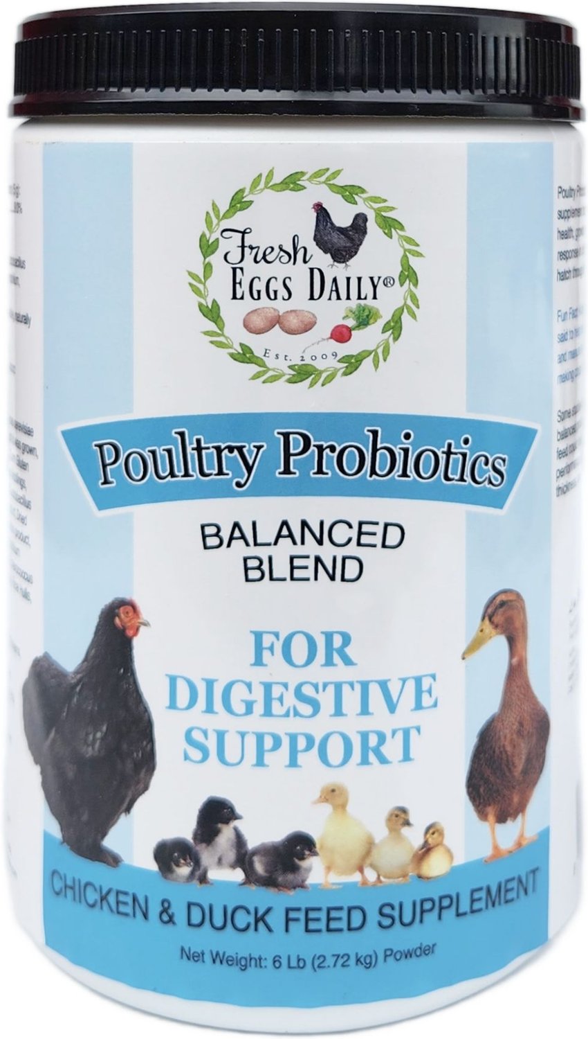FRESH EGGS DAILY Poultry Probiotics Balanced Mix Chicken & Duck ...