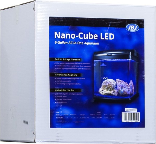 Temporarily Unavailable - JBJ AQUARIUM Nano-Cube All-In-One Fish Aquarium, 6-gal - Chewy.com