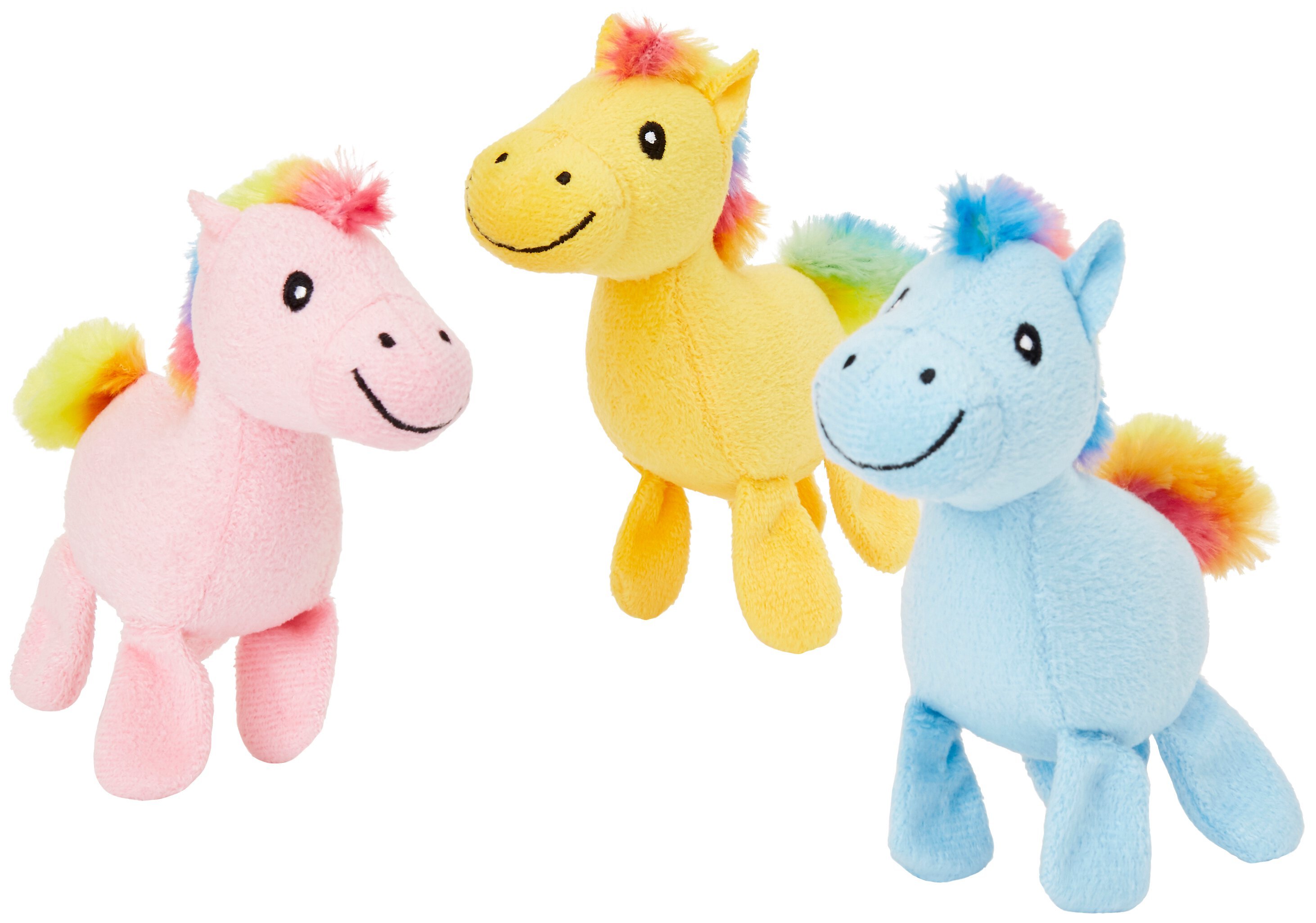 Questions and Answers about FRISCO Retro Colorful Pony Plush Squeaky ...