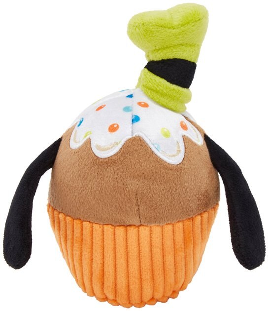 DISNEY Goofy Cupcake Plush Squeaky Dog Toy - Chewy.com