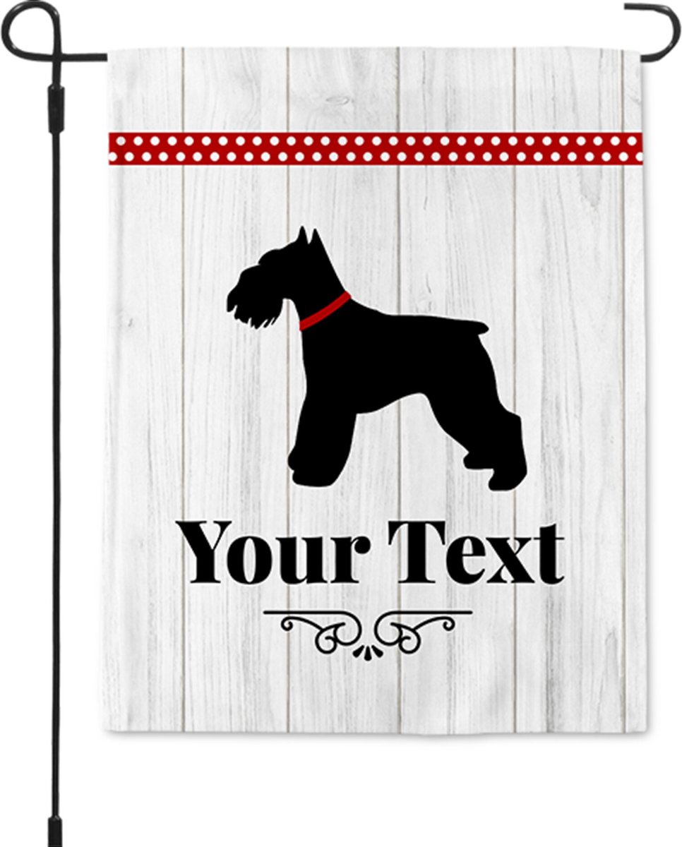 904 CUSTOM Dog Breed Personalized Garden Flag, Schnauzer - Chewy.com