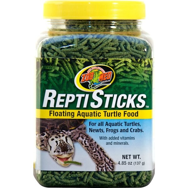 TETRA ReptoMin Floating Sticks Turtle & Amphibian Food, 10.59-oz jar ...