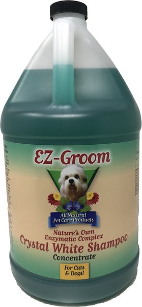 EZ GROOM Crystal White Dog & Cat Shampoo, 1-gal bottle - Chewy.com