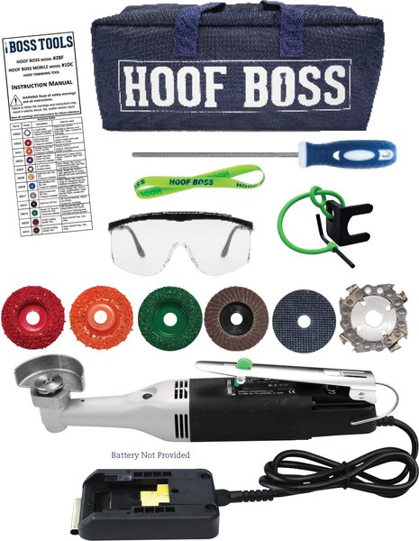 HOOF BOSS Complete Battery Operated Horse Hoof Trimmer Set - Chewy.com