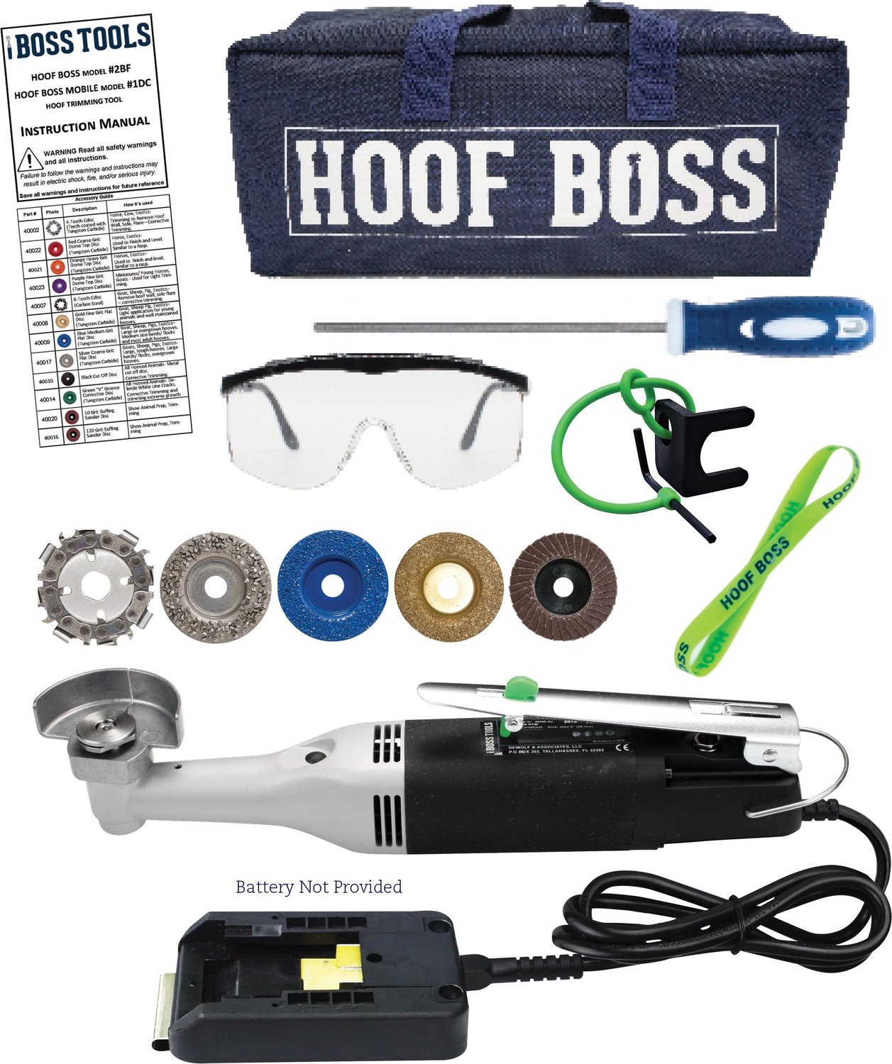 HOOF BOSS Complete Battery Operated Goat Hoof Trimmer Set - Chewy.com