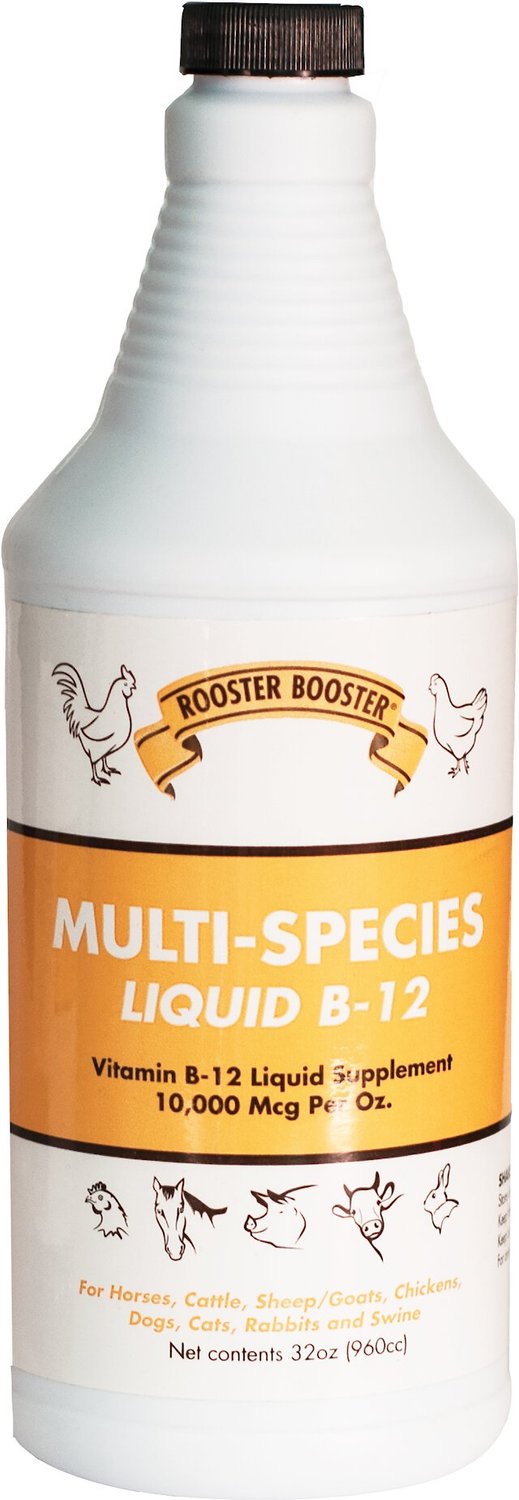ROOSTER BOOSTER Multi-Species Liquid B-12 Livestock Supplement, 32-oz ...