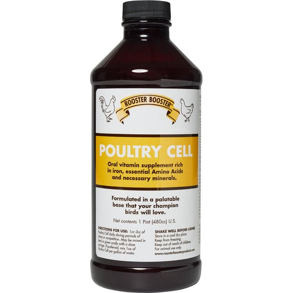 ROOSTER BOOSTER Cell Liquid Vitamin Poultry Supplement, 1-pt bottle, 1 ...