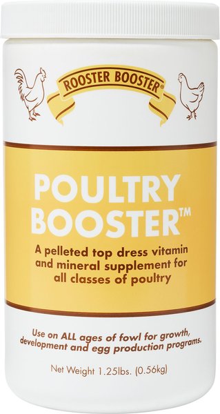 ROOSTER BOOSTER Poultry Booster Pellet Vitamin Supplement, 1.25-lb jar ...