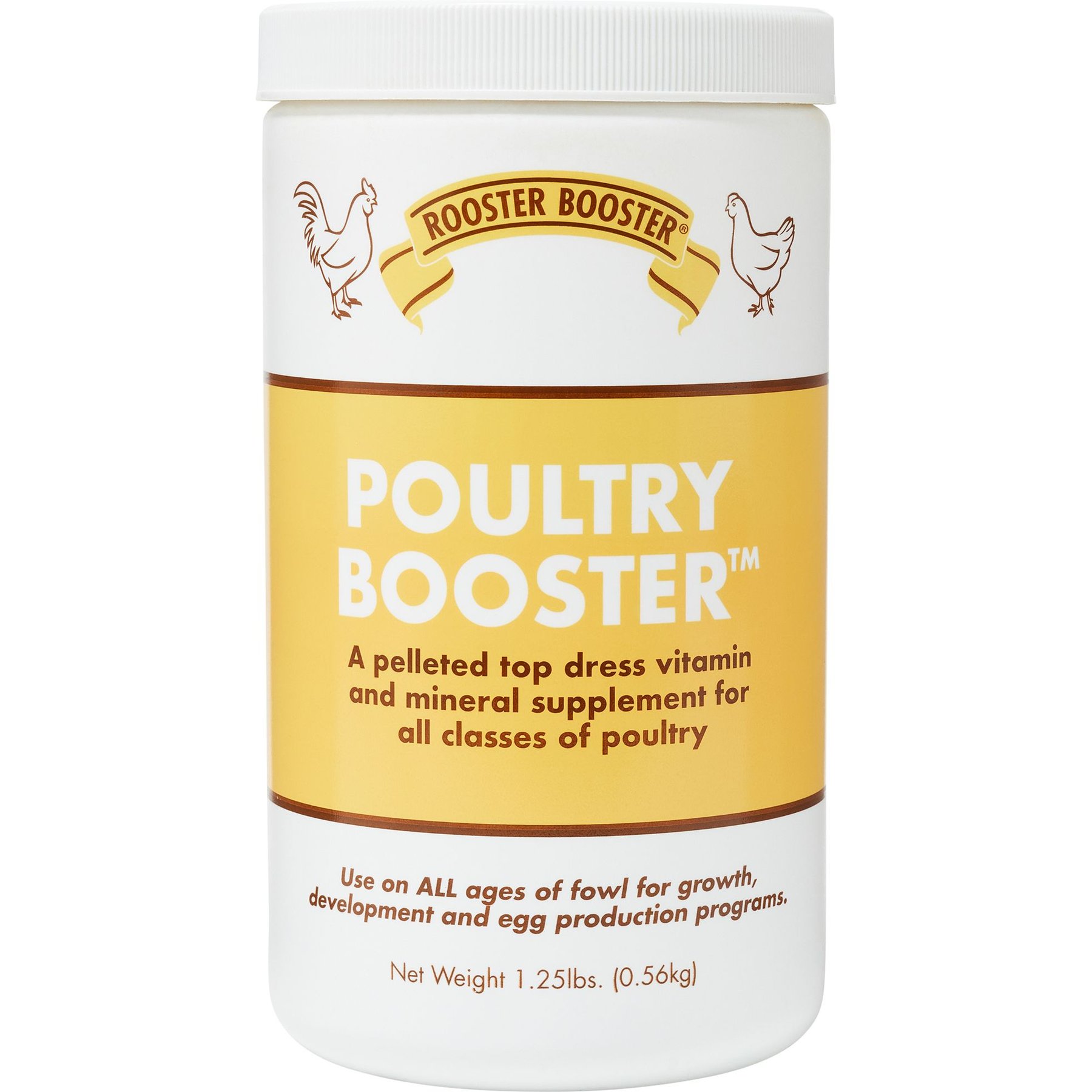ROOSTER BOOSTER Poultry Booster Pellet Vitamin Supplement, 1.25-lb jar ...