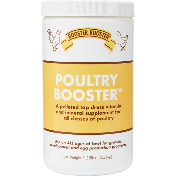 ROOSTER BOOSTER Poultry Booster Pellet Vitamin Supplement, 1.25-lb jar ...