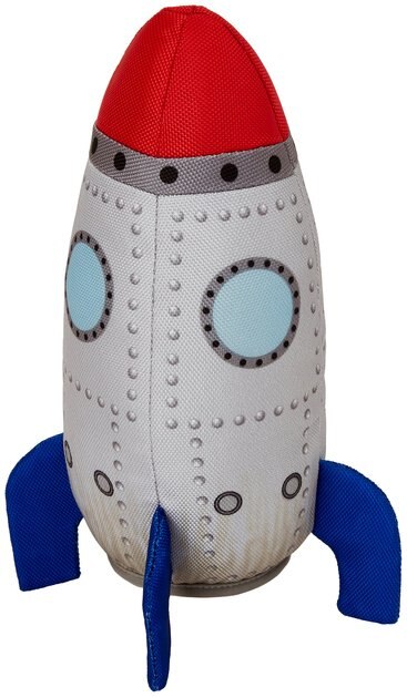 FRISCO Ballistic Nylon Plush Squeaky Rocket Ship Dog Toy - Chewy.com