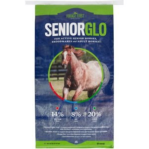 ADM POWERGLO Forage First Premium Nutrition Performance Horse Feed, 50 ...