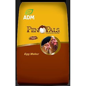 ADM Pen Pals Egg Maker 16% Protein Crumbles Chicken Feed, 50-lb bag ...
