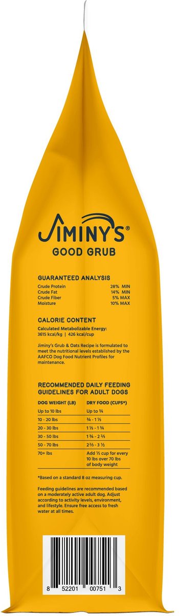 JIMINY'S Good Grub Dry Dog Food, 10-lb bag - Chewy.com