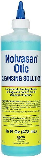 NOLVASAN Otic Cleansing Solution, 16-fl oz bottle - Chewy.com