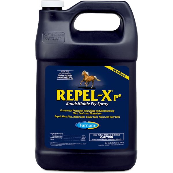 FARNAM Repel-X Pe Emulsifiable Fly Repellent Horse Spray, 1-gal jug ...