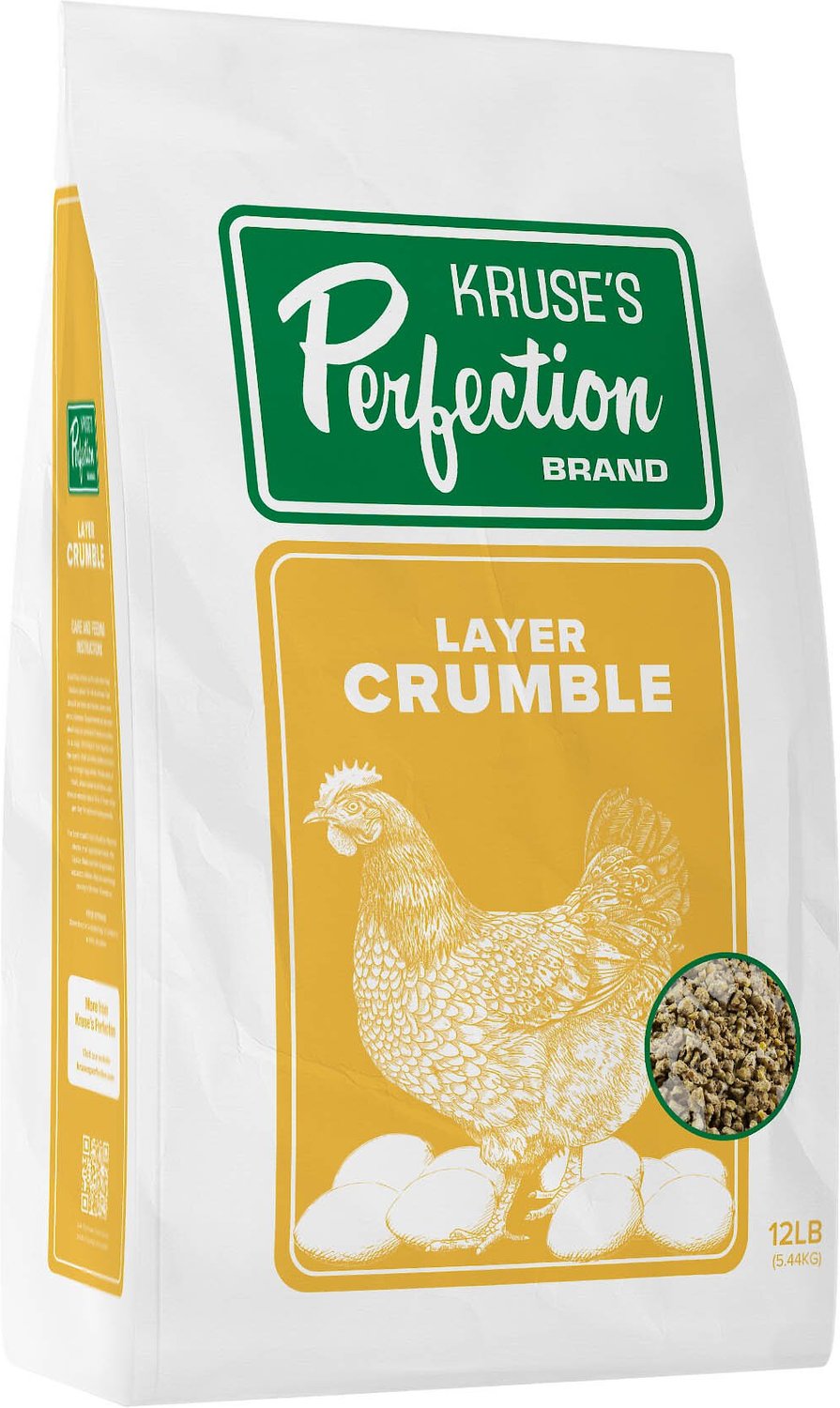 KRUSE'S PERFECTION BRAND Poultry Layer Crumble Chicken Feed, 12-lb bag ...