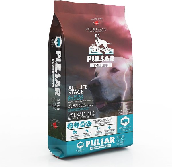 HORIZON Pulsar Whole Grain Pork Recipe Dry Dog Food, 25-lb bag - Chewy.com