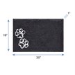 FRISCO Microfiber Chenille Paw Print Mat, Large - Chewy.com