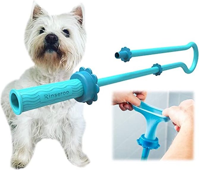 RINSEROO Bathe Anywhere Pet Rinser Hose Attachment, 6-ft, Blue - Chewy.com