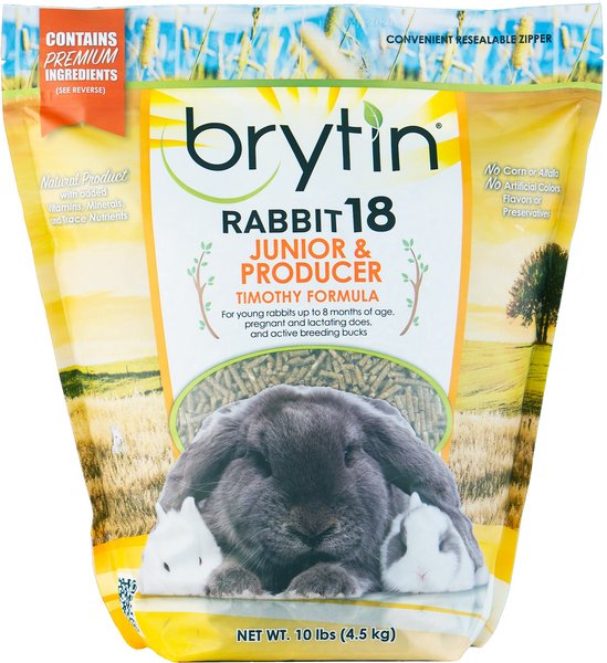 BRYTIN Rabbit 18 Junior & Producer Timothy Formula Pellet Growing ...