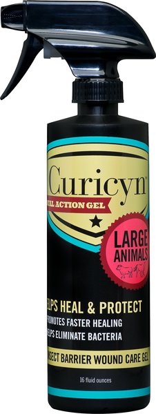 CURICYN Dual Action Gel Insect Barrier Horse Wound Care Gel, 16-fl oz ...