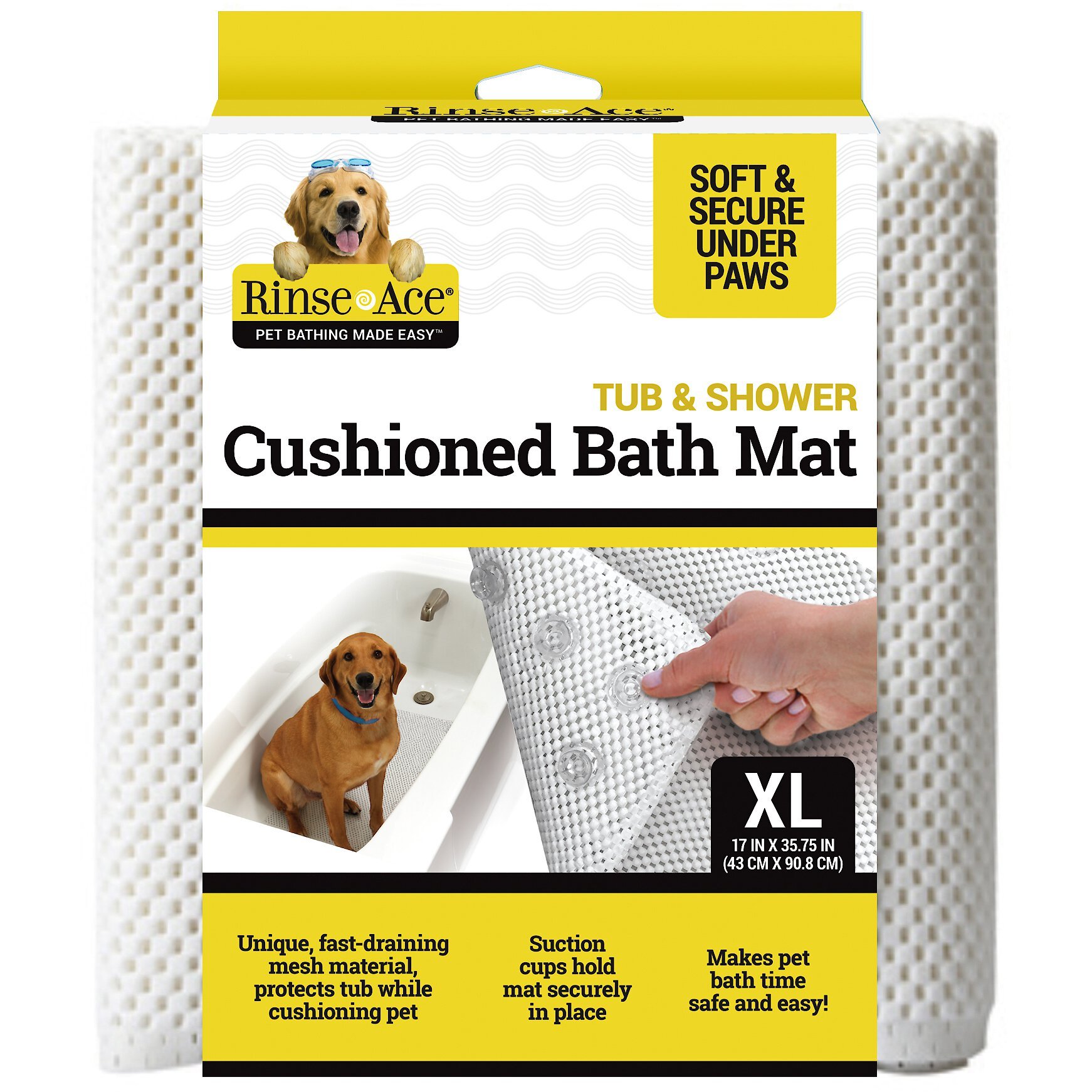 Questions and Answers about RINSE ACE Tub & Shower Cushioned Pet Bath ...