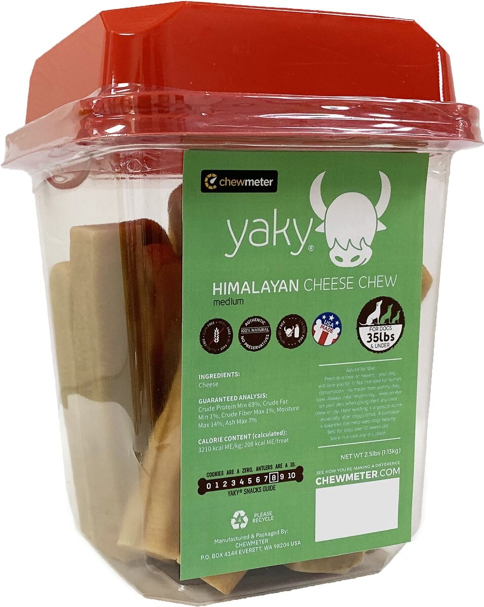 CHEWMETER Yaky Himalayan ard Cheese Chew Dog Treats, Medium - Chewy.com