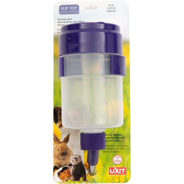LIXIT Critter Brites Rabbit Water Bottle, Color Varies, 32-oz bottle ...