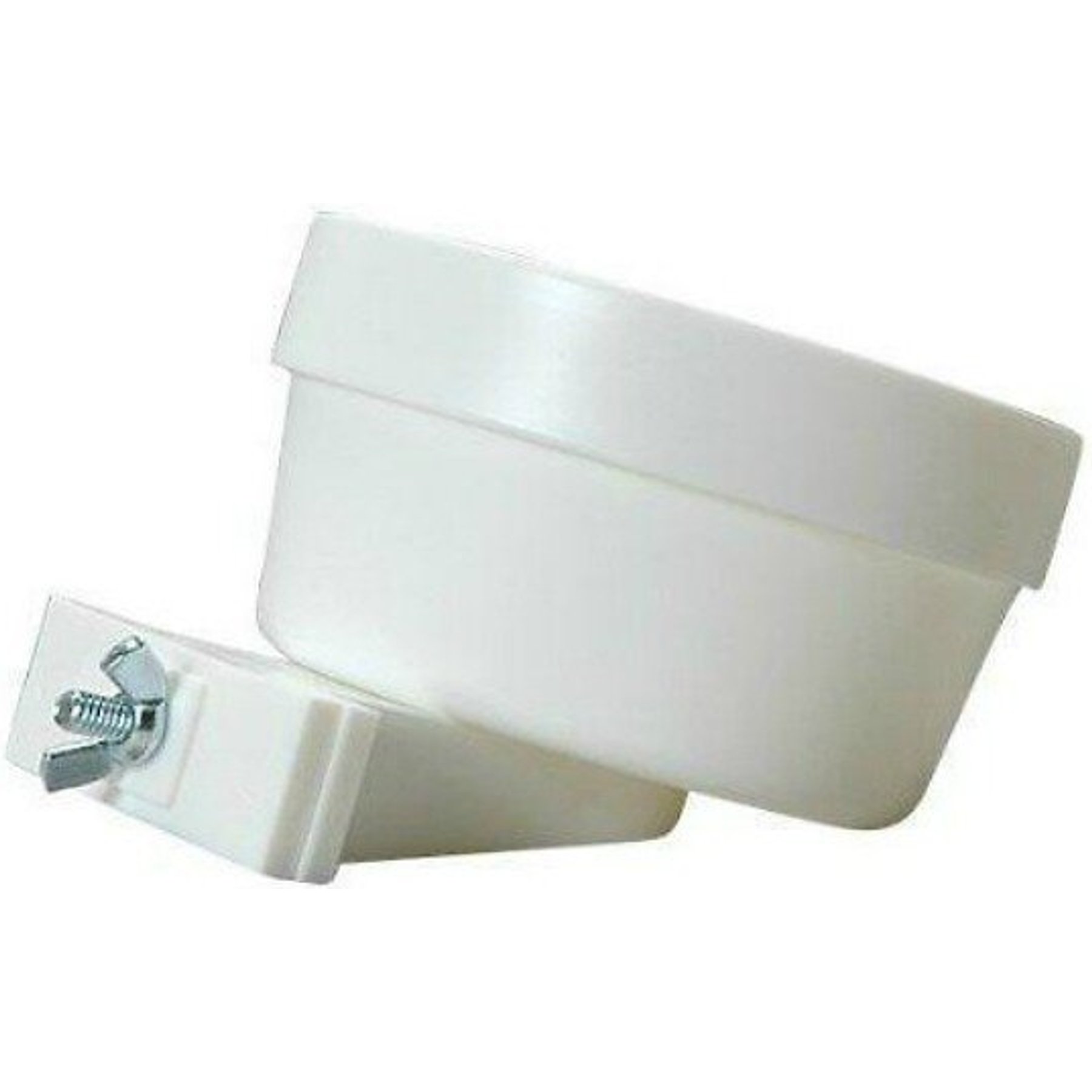 LIXIT Quick Lock Crock Small Animal Bowl, 20-oz, White - Chewy.com