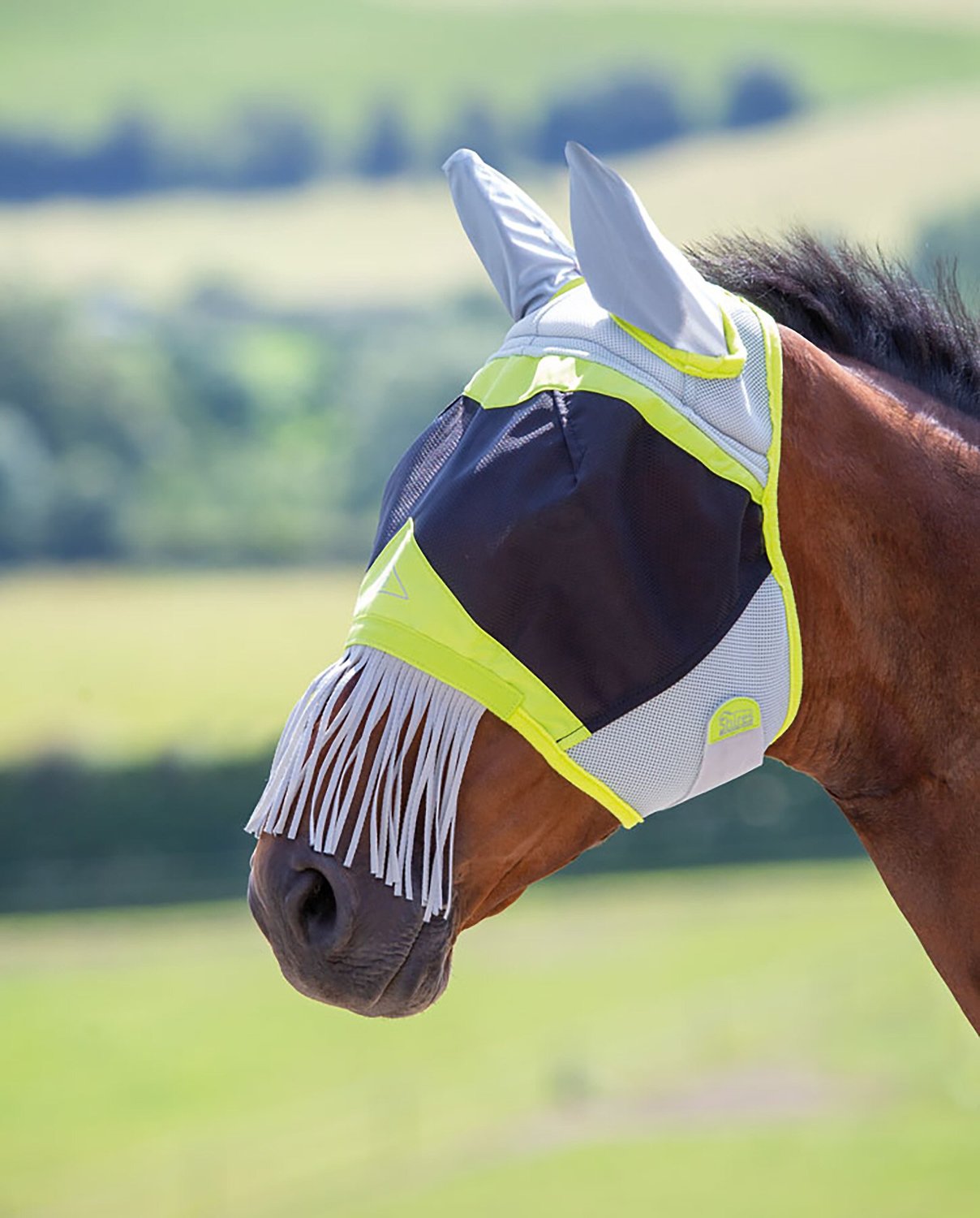 SHIRES EQUESTRIAN PRODUCTS Air Motion Horse Fly Mask w/ Ear & Nose ...