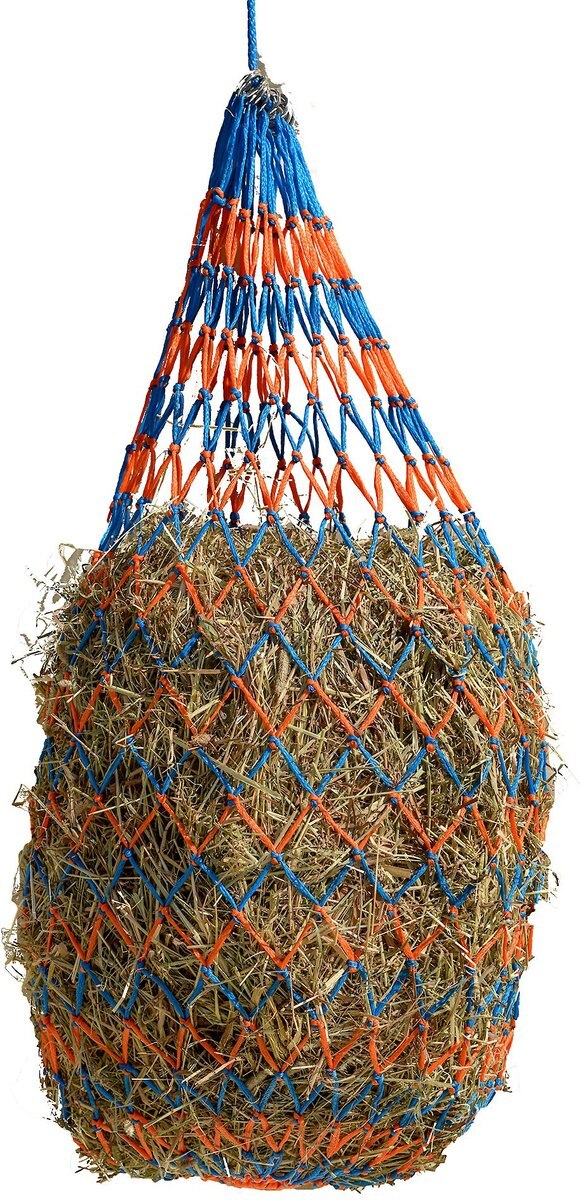 SHIRES EQUESTRIAN PRODUCTS Deluxe Horse Hay Net, 40-in, Blue/Orange ...