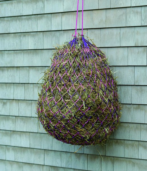 SHIRES EQUESTRIAN PRODUCTS Deluxe Horse Hay Net, 40-in, Purple/Pink ...