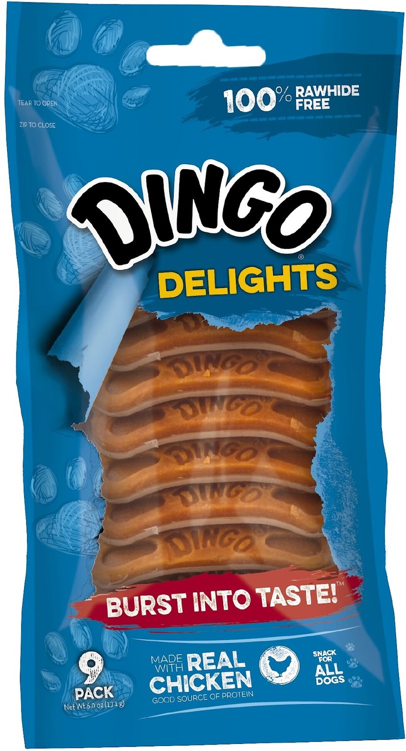 DINGO Delights Dental Dog Treats, 9 count - Chewy.com