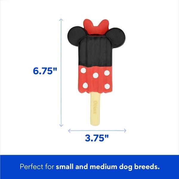 DISNEY Minnie Mouse Ice Pop Latex Squeaky Dog Toy - Chewy.com