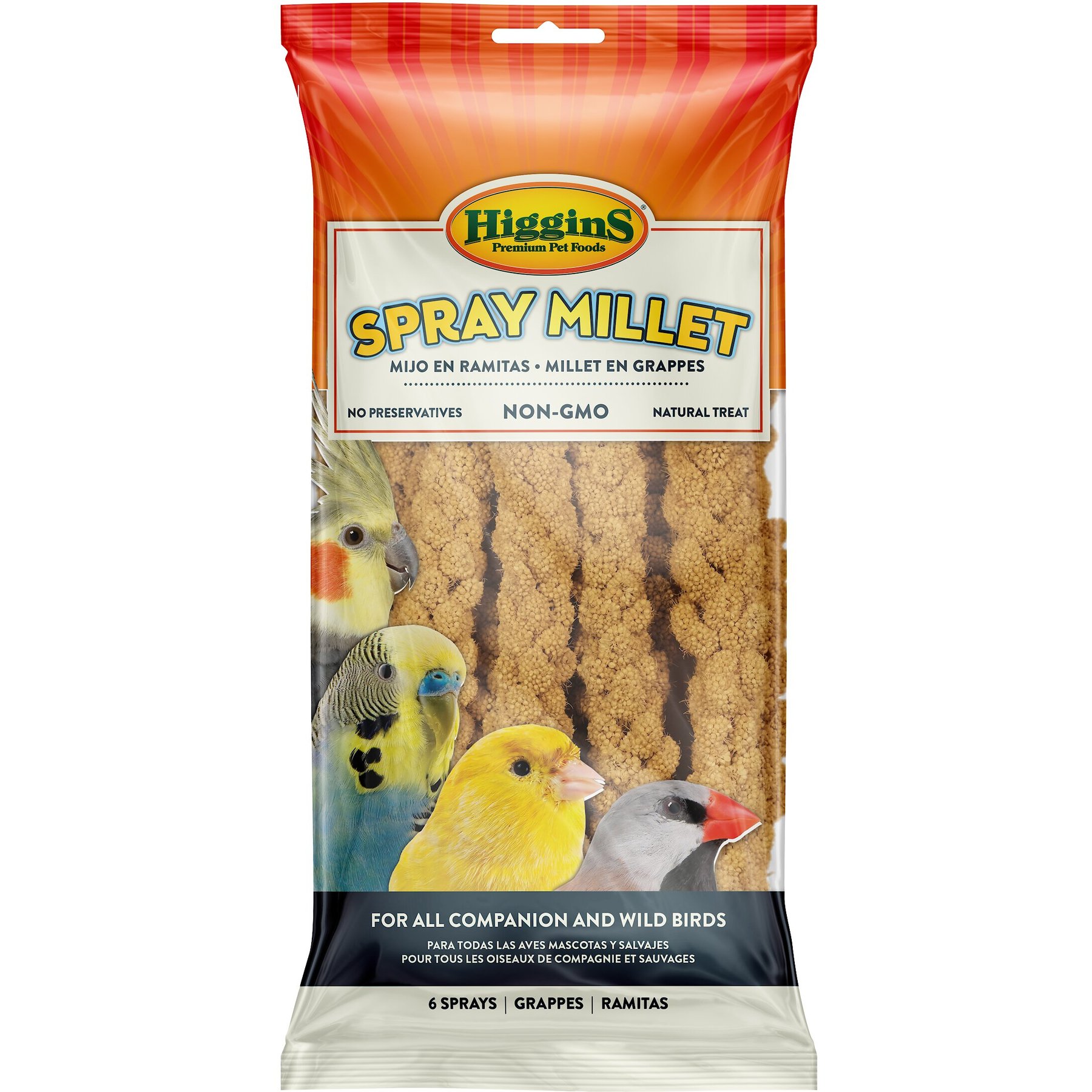 HIGGINS Spray Millet Bird Treats, 6 count - Chewy.com