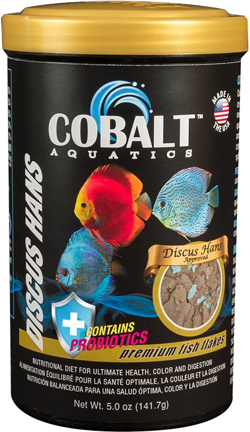 COBALT AQUATICS Discus Hans Flake Fish Food, 5-oz bottle - Chewy.com