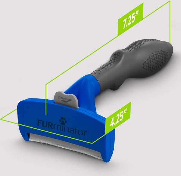 FURMINATOR Short Hair Dog Deshedding Tool, Blue, Large - Chewy.com