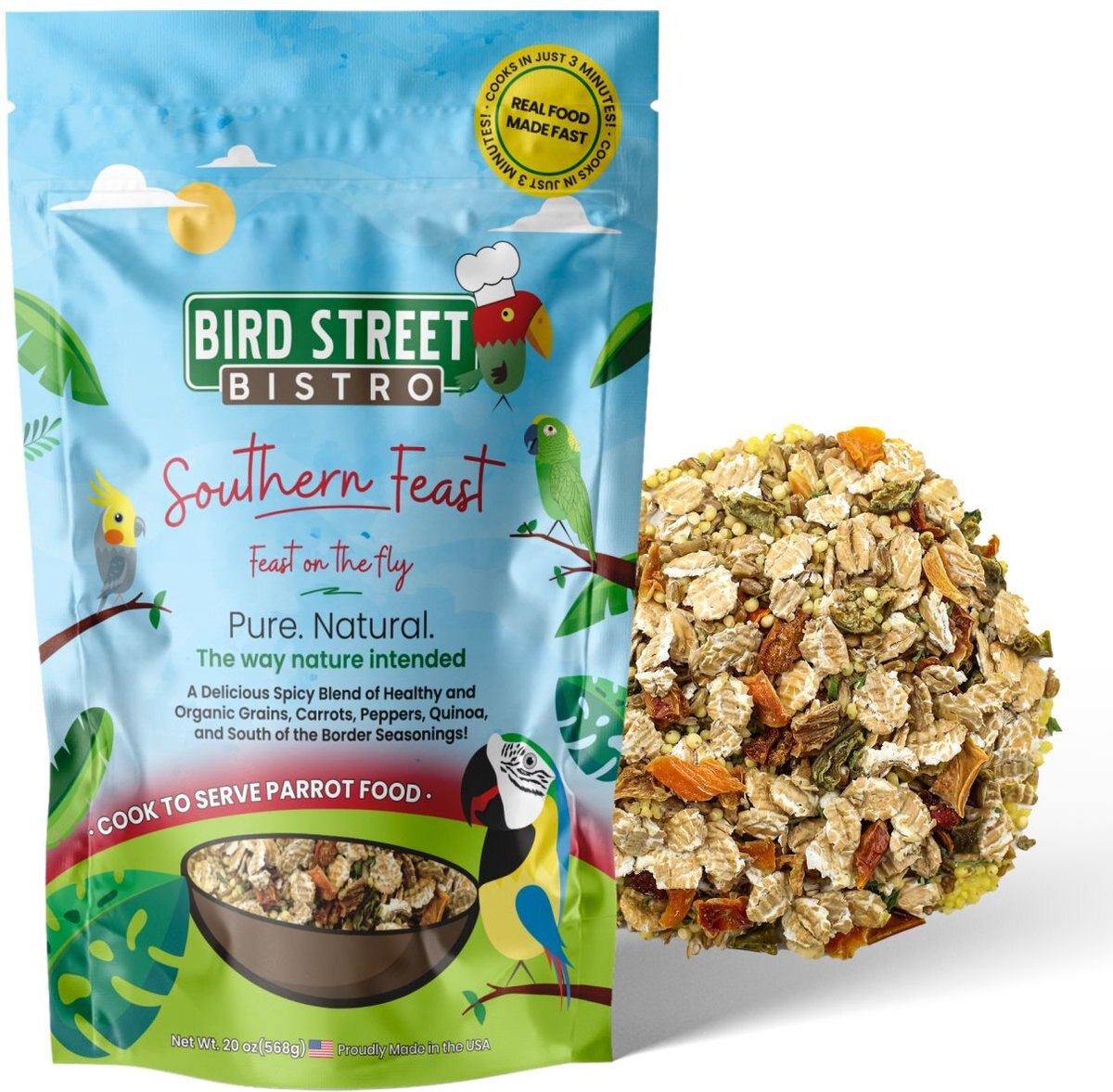 BIRD STREET BISTRO Southern Feast Bird Food, 20-oz bag - Chewy.com