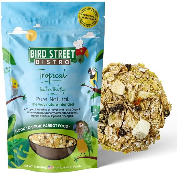 BIRD STREET BISTRO Tropical Feast on the Fly Bird Food, 12-oz bag ...