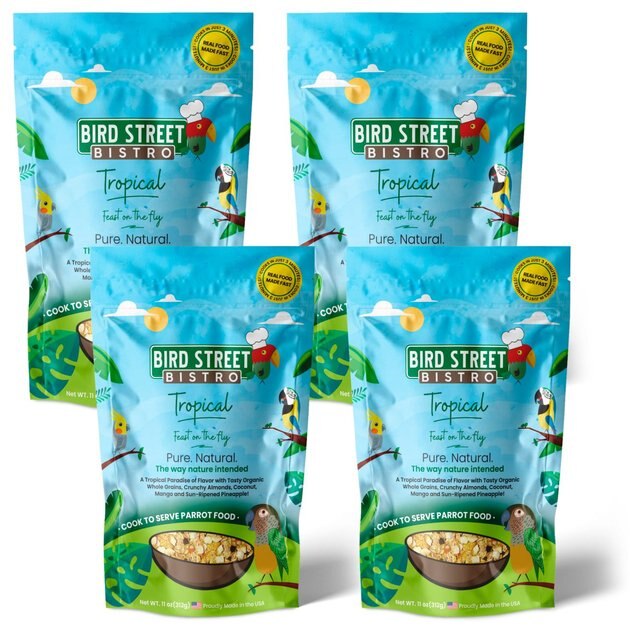 BIRD STREET BISTRO Tropical Feast on the Fly Bird Food, 12-oz, case of ...
